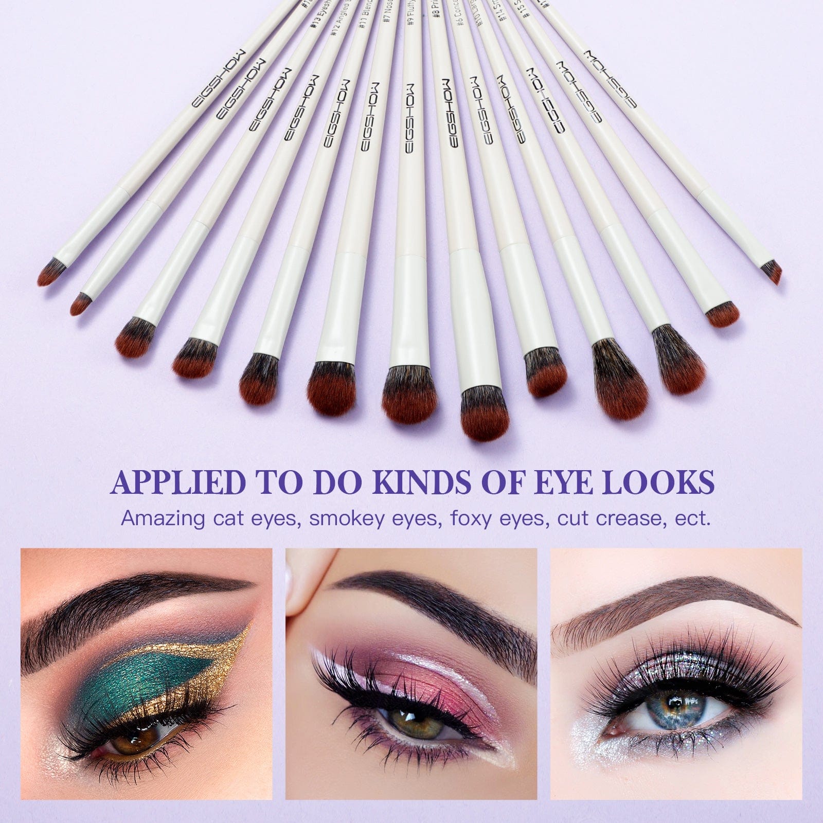 MUA Pro Series 18 PCS Makeup Brush Kit - Ivory 《New Release 30% off di ...
