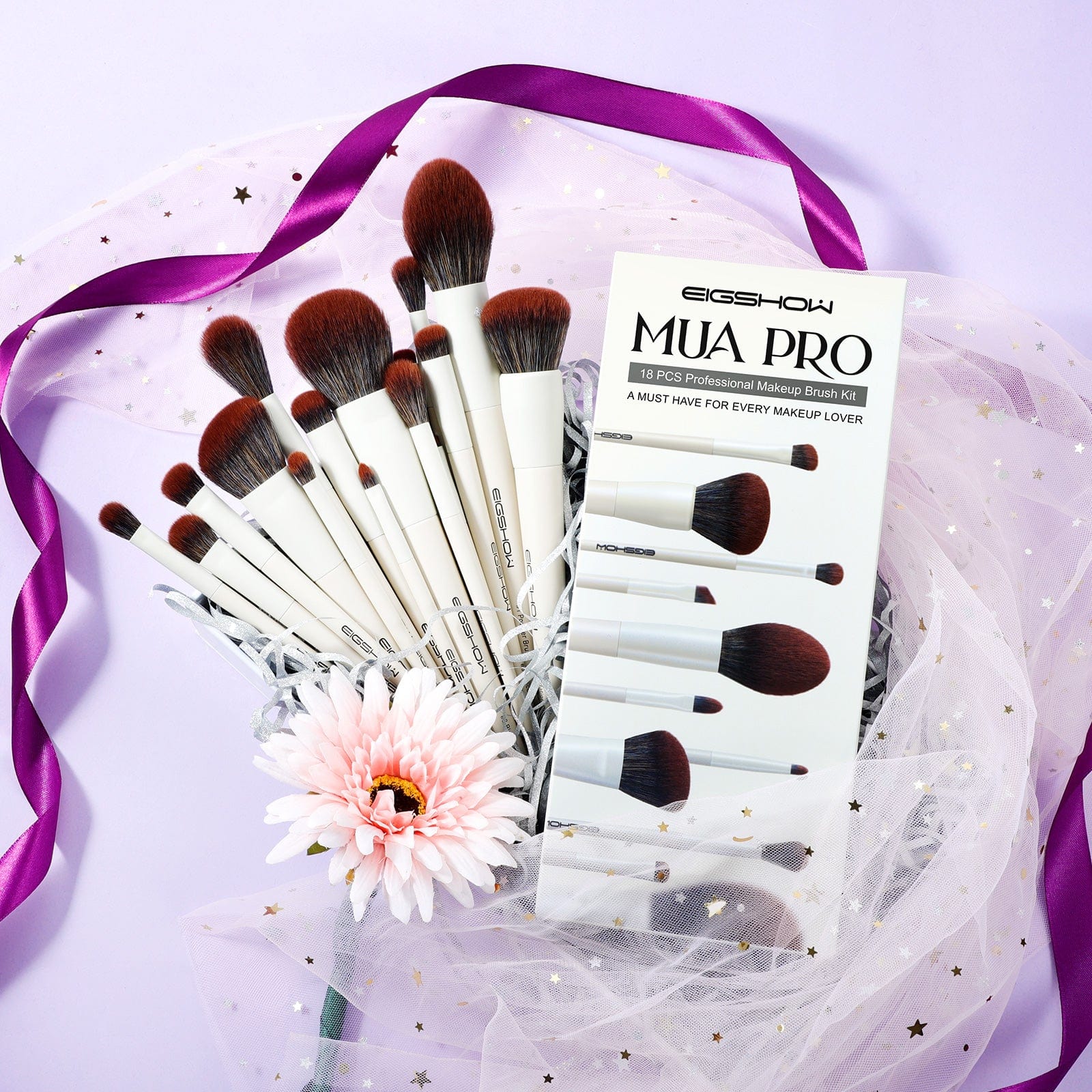 MUA Pro Series 18 PCS Makeup Brush Kit - Ivory 《New Release 30% off di – EIGSHOW Beauty
