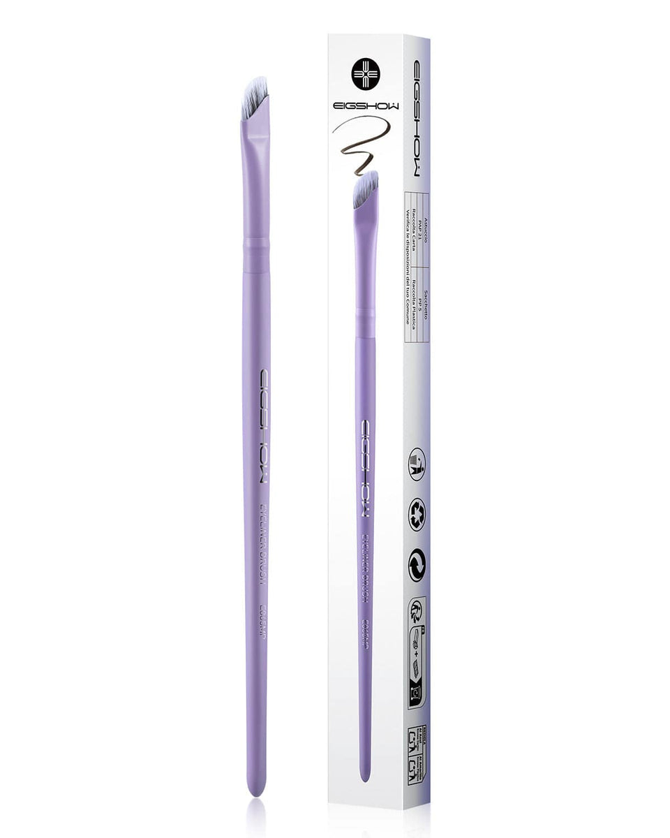 EIGSHOW Sickle Eyeliner & Eyebrow Brush – Ultra‑Thin, Antibacterial Si ...